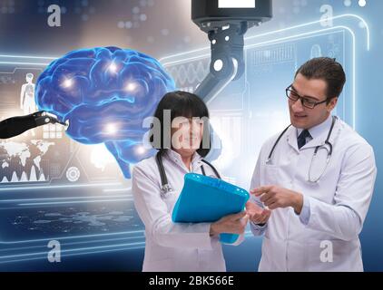 Two doctors in telemedicine concept Stock Photo - Alamy