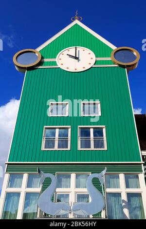 Modern architecture at the railway station, Zaandam, North Holland ...