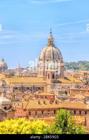 view of Rome from the Terrazza Viale del Belvedere Stock Photo - Alamy