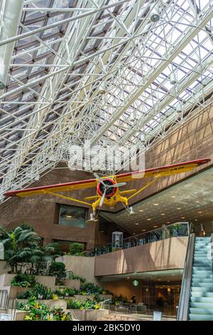 1 May 2020 - Calgary, Alberta Canada - Suncor Bush Plane hanging in ...