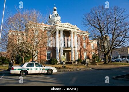 Rutherford County Courthouse in Murfreesboro Tennessee is on the ...