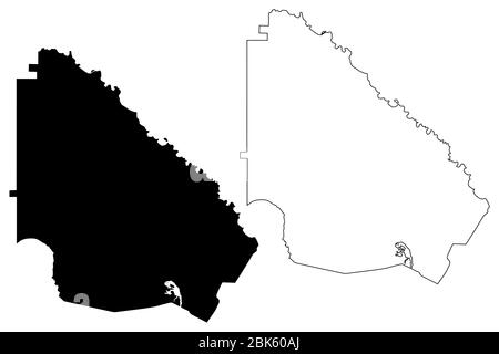 Wayne County (Georgia) outline map set Stock Vector Image & Art - Alamy