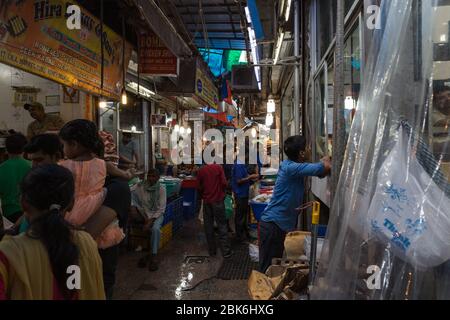 India, New Delhi, INA Market (Indian National Army Market), food market ...