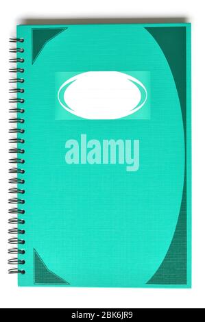 Rectangular White Label with Green Border Isolated on White Background ...