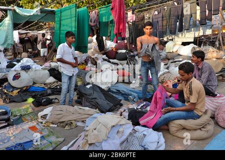 Dhobis or washermen of the Kanaujia (washermen) caste from Uttar ...