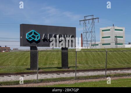 Lafayette - Circa May 2020: Alcoa legacy signage. Alcoa is the world's ...