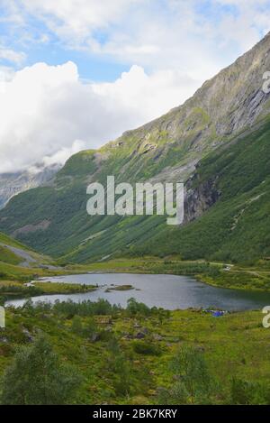 View of Lake Uravatnet in the Norang Valley, Norway Stock Photo - Alamy