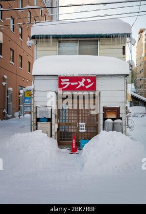 Sapporo covered with snow Stock Photo - Alamy