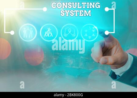 Handwriting text writing Consulting System. Conceptual photo Helping ...