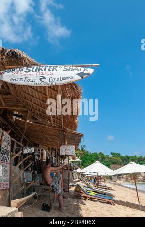 Surf shack on Balangan Beach Bali Indonesia Stock Photo - Alamy
