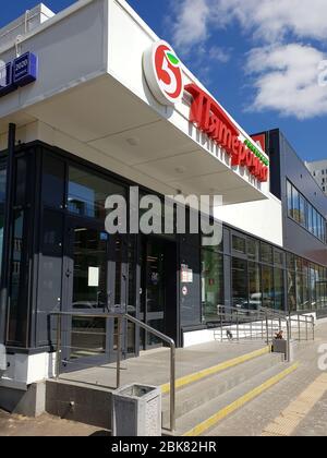 Moscow, Russia - May 1. 2020. Pyaterochka - the largest grocery ...