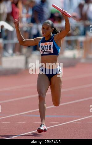 Austin Texas USA, April 2004: Elementary school students push their ...