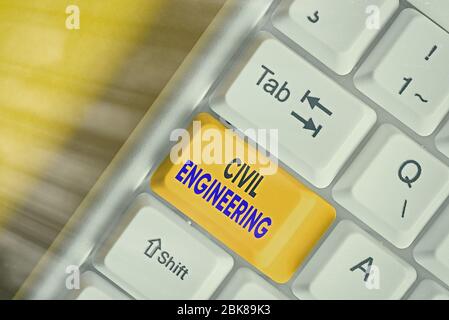 Handwriting text writing Civil Engineering. Conceptual photo Planning ...