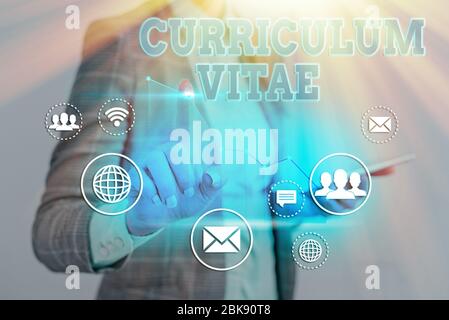 Handwriting text writing Curriculum Vitae. Conceptual photo overview of ...