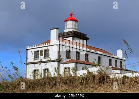 Lighthouse, Ginetes, Sao Miguel, Azores, Portugal Stock Photo - Alamy