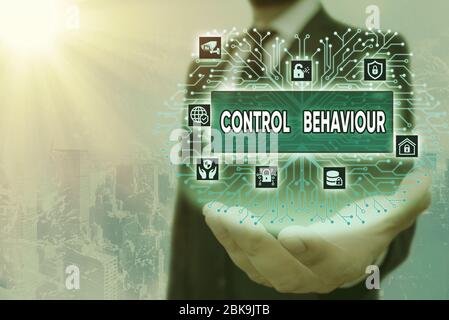 Writing note showing Control Behaviour. Business concept for Exercise ...