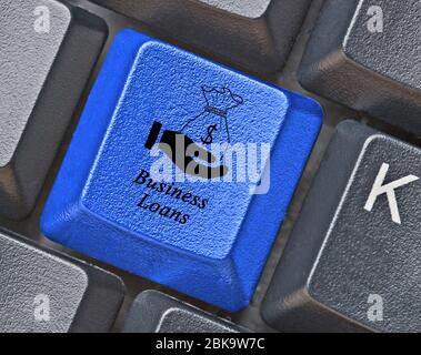 Hot key for business loans Stock Photo - Alamy