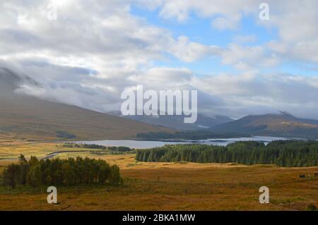 Loch Tulla Viewpoint, Scottish Highlands, Black mount, Scotland , UK ...