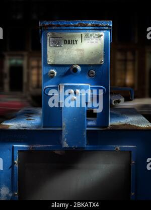 Old newspaper vending machine Stock Photo - Alamy