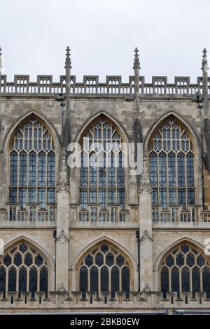 Perpendicular Gothic Architecture Bath Stone Bath Abbey, Somerset ...