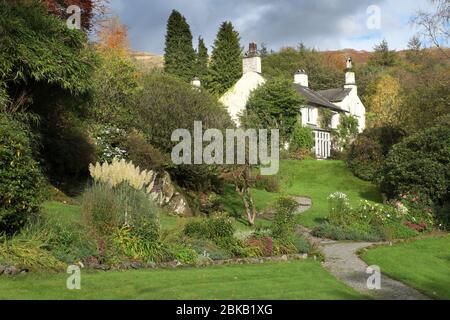 Rydal Mount and Gardens, near Grasmere in the Lake District, was poet ...