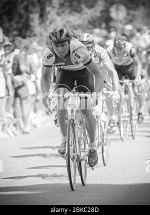French professional cyclist Bernard Hinault at the starting line of the Coors International ...