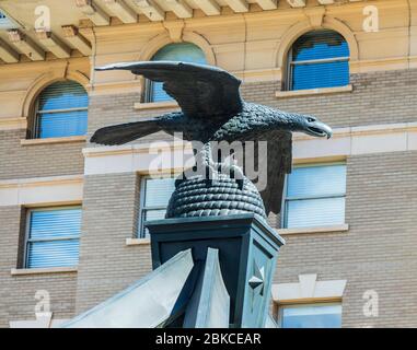 Eagle Gate Monument, a famous landmark arch over the intersection of ...