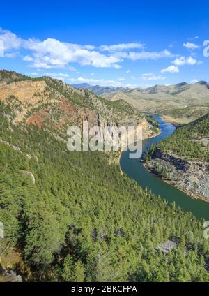 Hauser Dam, Helena National Forest, Montana Stock Photo - Alamy
