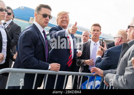 President Donald Trump disembarks Air Force One, Tuesday, June 23, 2026 ...