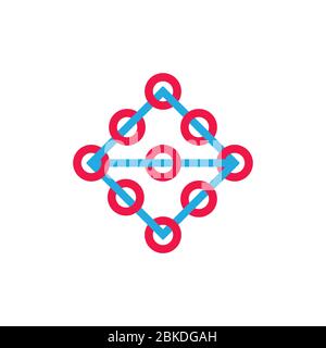 chain ring connected symbol logo vector Stock Vector Image & Art - Alamy