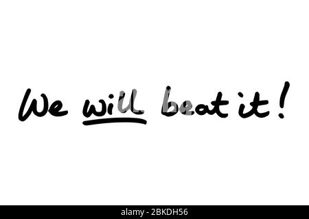 We Will Win! handwritten on a white background Stock Photo - Alamy