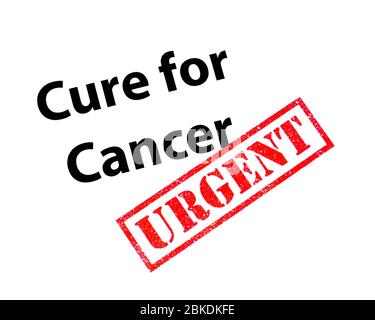 Cure for Cancer heading with a red IN PROGRESS rubber stamp Stock Photo ...