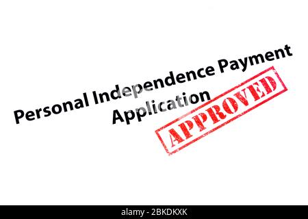 Personal Independence Payment Application heading with a red PENDING ...