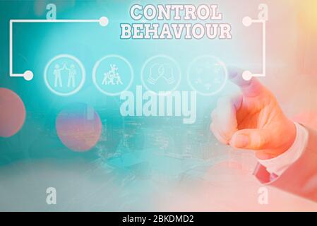 Handwriting text writing Control Behaviour. Conceptual photo Exercise ...