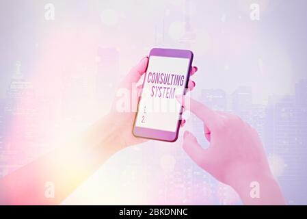 Handwriting text writing Consulting System. Conceptual photo Helping ...
