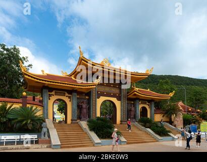 Gates of Ho Quoc Temple in Phu Quoc, Vietnam Stock Photo - Alamy