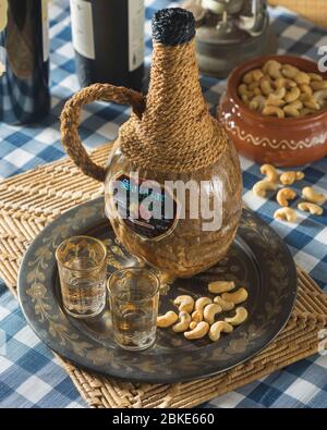 Kaju feni Cashew spirit drink Goa India Stock Photo - Alamy