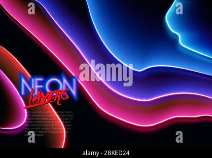 Abstract 90s styled background with copy space. Bright trendy colors ...