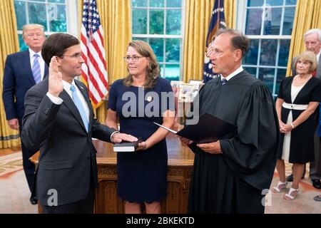 President Donald J. Trump observes as Secretary of State Marco Rubio ...