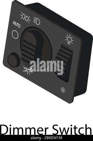 Dimmer vector icon isolated on transparent background, Dimmer logo ...