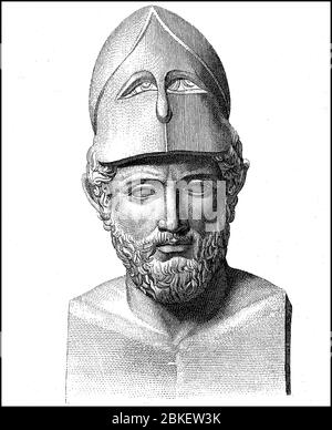 Pericles, 490-429 BC, leading statesman in Athens and of ancient Greece ...