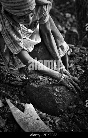 India Jharkhand Dhanbad , underground coal mining of Bharat coking coal ...