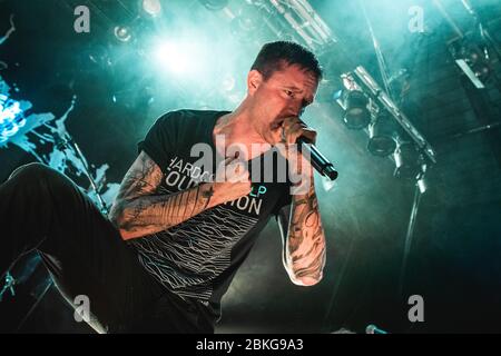 Copenhagen, Denmark. 12th, March 2018. The German metalcore band Heaven ...