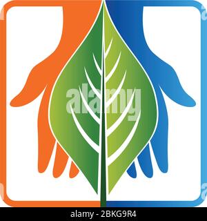 Square Recycle Leaf Nature Logo Design Stock Vector Image & Art - Alamy