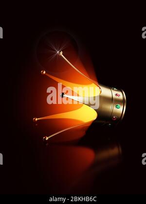 Slot machine, isolated on black background. Slot machine flying above ...