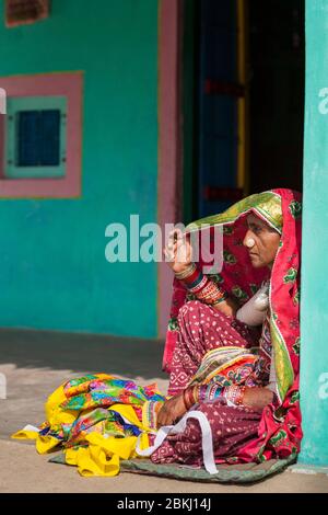 Traditional embroidery of Gujarat India Stock Photo - Alamy