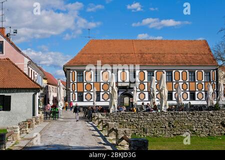 Croatia, Varazdin County, Varazdin, Prassinsky-Sermage Palace Stock ...