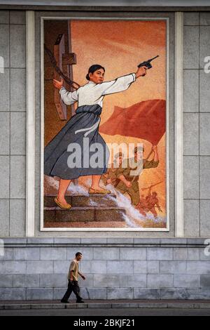 North Korea, Pyongyang, National Theater Stock Photo - Alamy