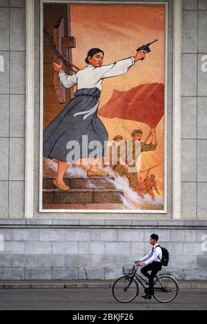 North Korea, Pyongyang, National Theater Stock Photo - Alamy
