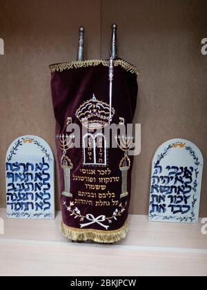 Ancient Torah Scroll Stock Photo - Alamy